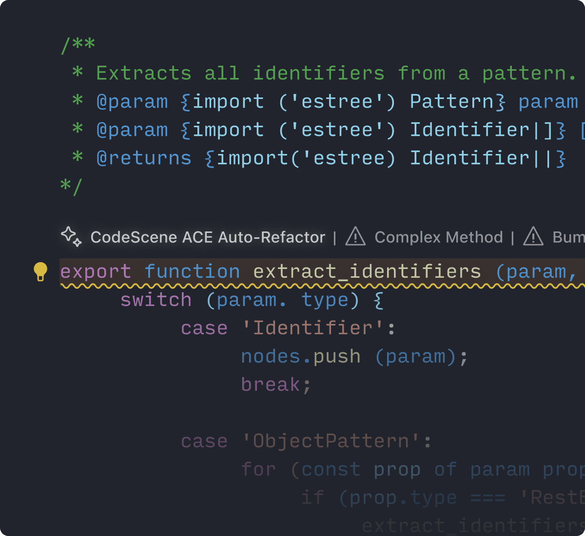 Fix Tech Debt inside Visual Studio | CodeScene IDE Extension