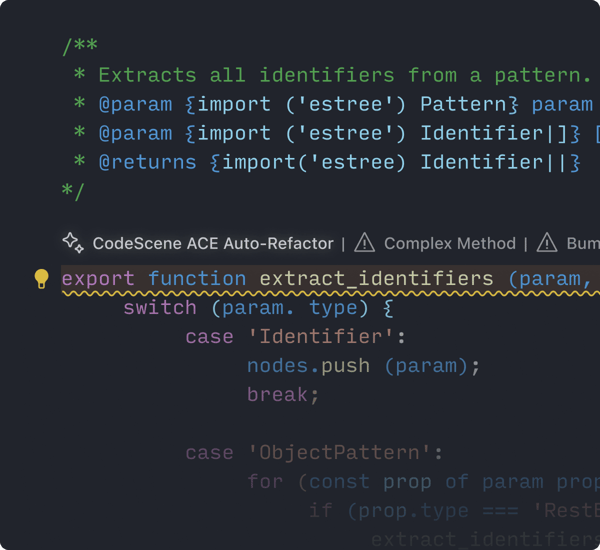 Fix and Prevent Tech Debt inside your IDE | CodeScene IDE Extension