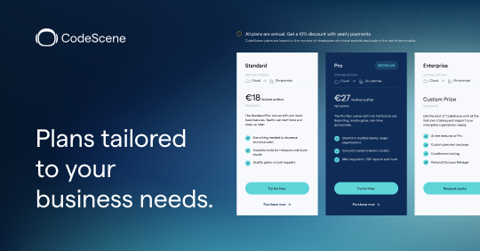 CodeScene Pricing - Products and Services